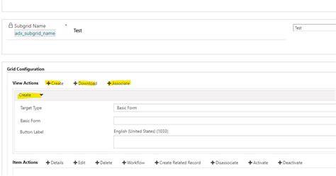 dynamics 365 add a button to a subgrid on a custom portal the marks