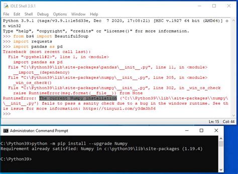 pandas python 3 9 1 numpy 1 19 4 stack overflow