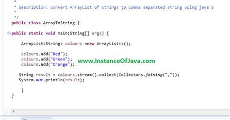 دعم ضار خروف java convert list string to string