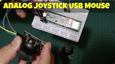 how to use an analog joystick with arduino usb mouse tutorial youtube