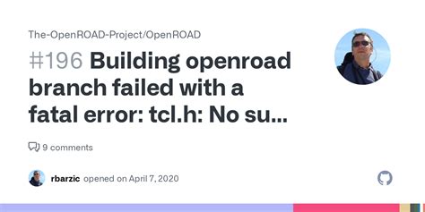 building openroad branch failed with a fatal error tcl h no such file