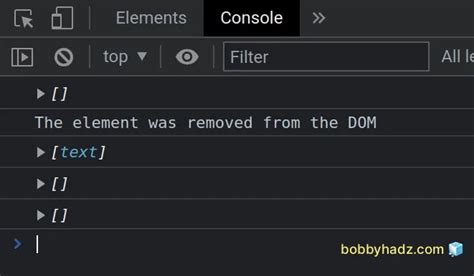 detect when element is added removed from the dom using js bobbyhadz