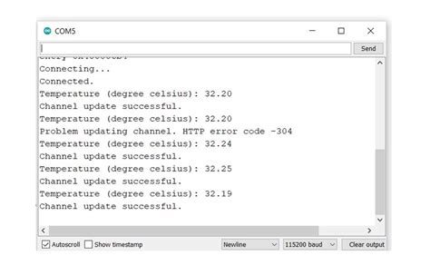 esp8266 nodemcu send sensor readings to thingspeak arduino