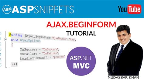 using ajax beginform in asp mvc youtube