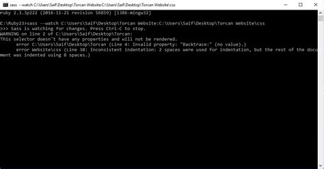css sass error this selector doesn t have any properties stack