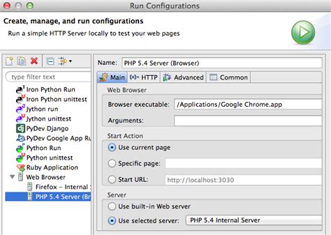 how to set up view php server pages in eclipse with the pdt plugin for