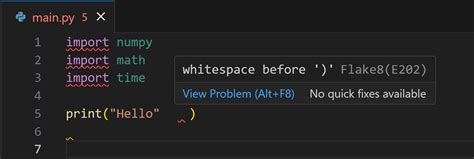 python how to use flake8 in vscode stack overflow