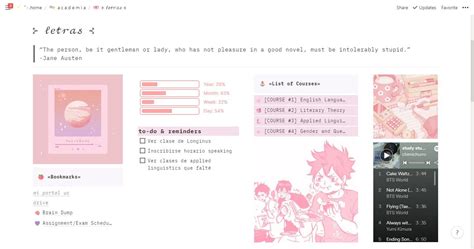 ayl on twitter notions aesthetic template literary theory