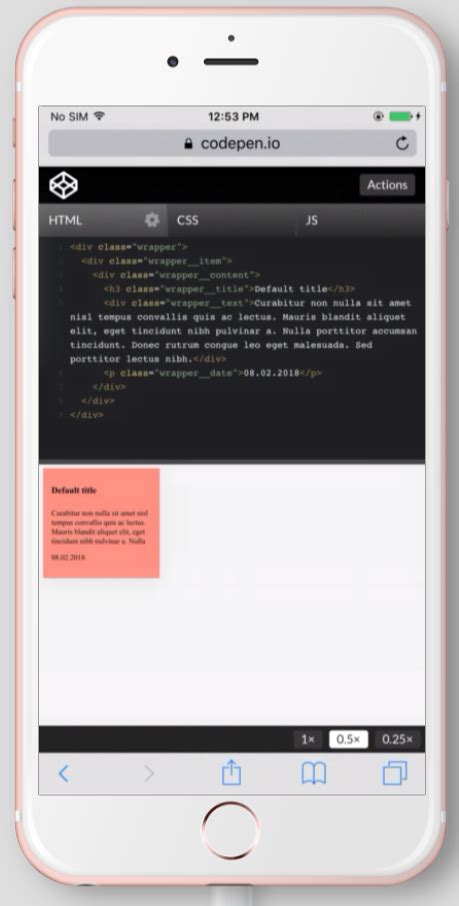 html wrong height of div on iphone 6 and 7 when using
