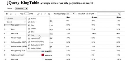 10 jquery plugins to enhance tables jquery by example