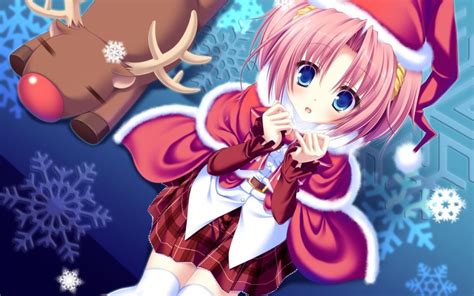 Anime Christmas Cute Girl Kawaii Image 248706 On