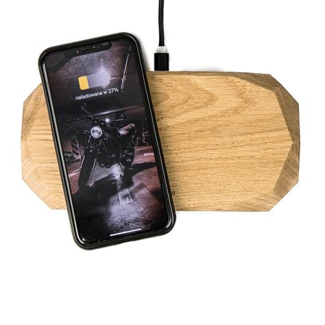 Wireless 10w Charger Double Qi Oak For Iphone Samsung Galaxy Etsy