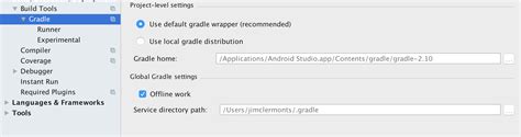 java jvm arguments gradle cannot be set in gradle properties file for