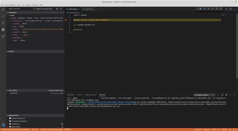 example debugging mixed python c in vs code nadiah pardede kristensen