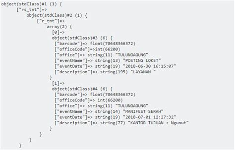 how to parse stdclass object in php