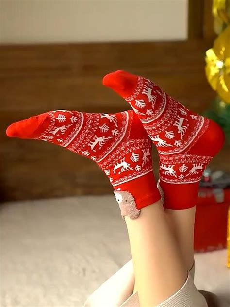 Morecoo Womens Socks Winter Christmas Ts For Women Thick Wool