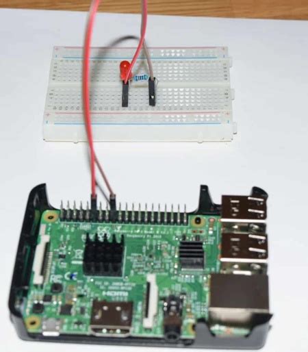blinking led on raspberry pi using c admfactory