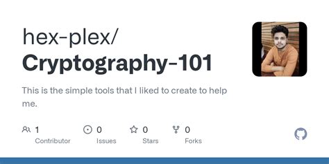 Github Hex Plex Cryptography 101 This Is The Simple Tools That I