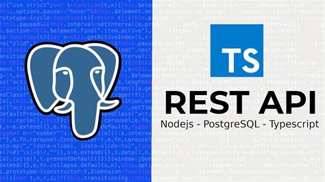 nodejs postgresql and typescript rest api crud