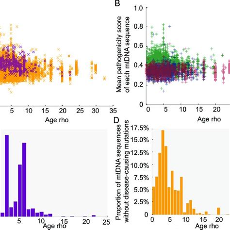 Predicted Age Of Each Mtdna Sequence Age Calculations Are Based On The