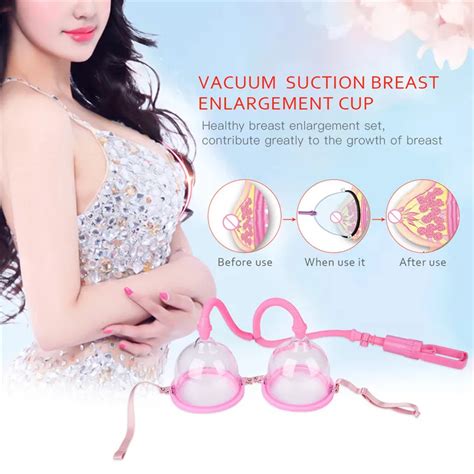 Vacuum Suction Breast Massager Women Breast Enlargement Pump Dual