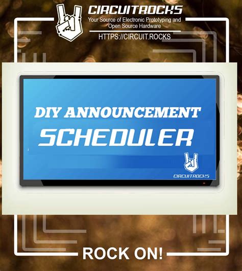 announcement scheduler learn circuitrocks