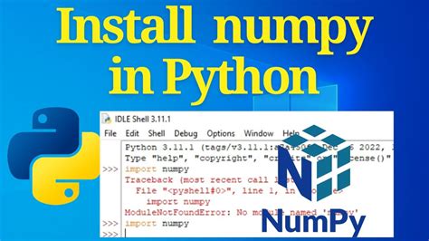 how to install numpy on python in windows 10 pip install numpy