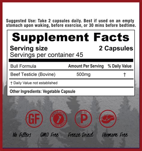 Bull Testicle Supplements Orchic Wild Warrior Nutrition