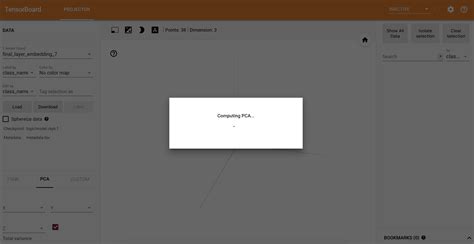 python 3 x tensorboard projector visualisation pca