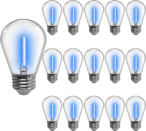 S14 Purple Replacement Bulbs 1w Plastic Shatterproof Led Bulb