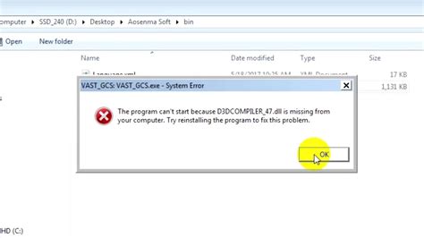 how to fix d3dcompiler 47 dll is missing error under windows 7 32bit
