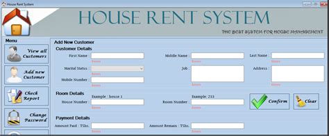 advance house rent management system in c with source code techprofree