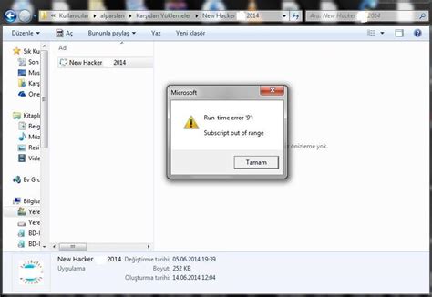 microsoft visual basic run time error 9 subscript out of