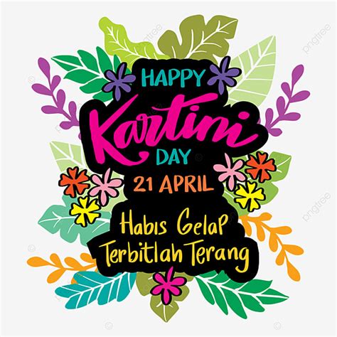 Gambar Kartu Ucapan Selamat Hari Kartini Png Efek Teks Eps Untuk Unduh