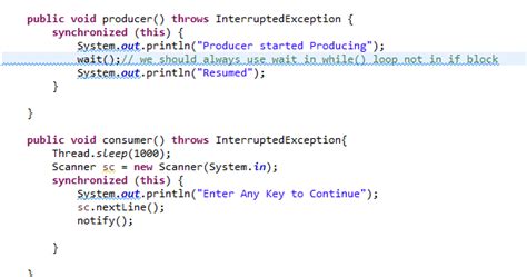 java thread wait notify and notifyall methods examples ~ program in