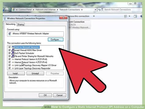 how to configure a static internet protocol ip address on a computer