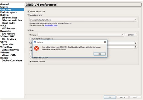 need help i can t figure out what the problem is gns3