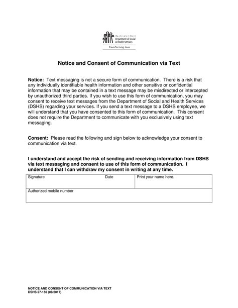 Dshs Form 27 156 Fill Out Sign Online And Download Printable Pdf