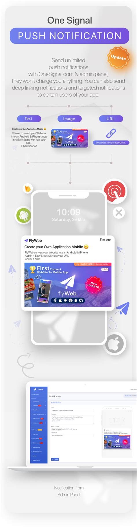flyweb for web to app convertor flutter admin panel 19