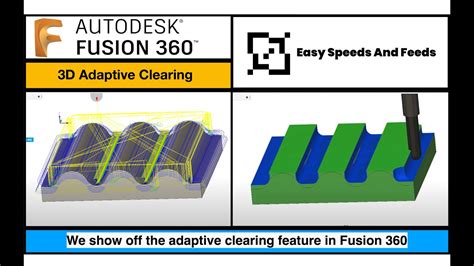 3d adaptive clearing in fusion 360 youtube