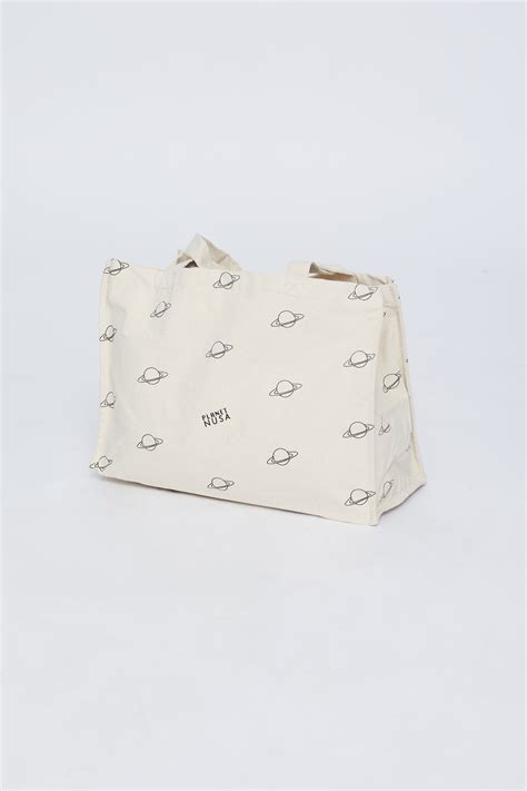 Gym Bag Black Outline Planets P L A N E T N U S A