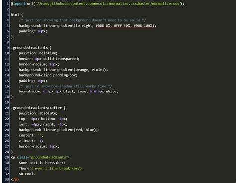 border gradient css radius code example