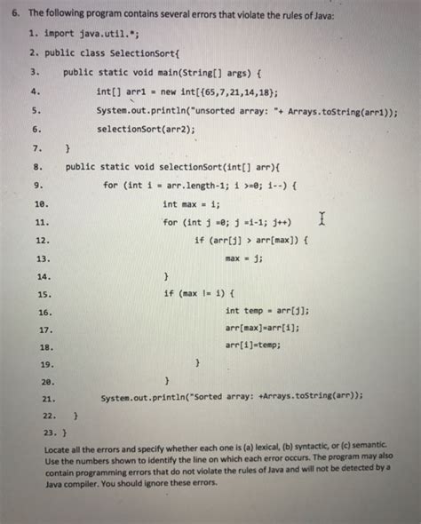 solved the following program contains several errors that