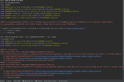 ivy preview report error ts2339 property config does not exist on