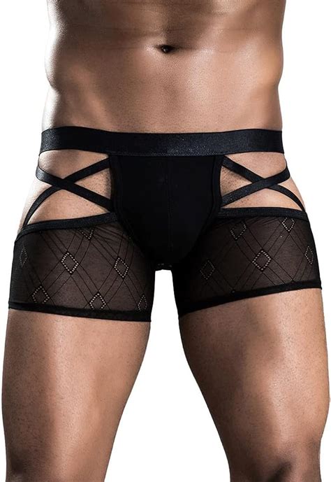 Artjosy Men Sexy Butt Flaunting Jockstraps Underwear Low Rise