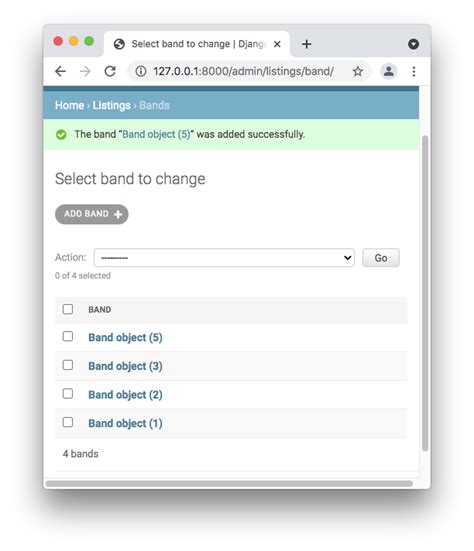 perform crud operations in the django admin create a web application