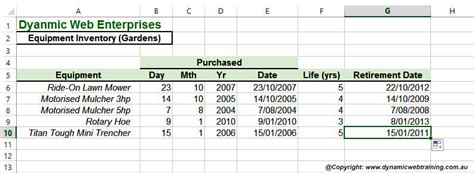 the date function in excel dynamic web training blog