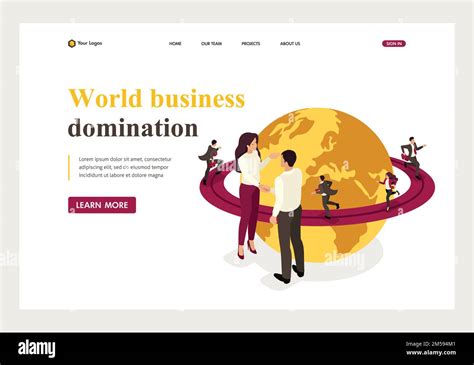 Isometric World Business Domination Big Business Agreement Website