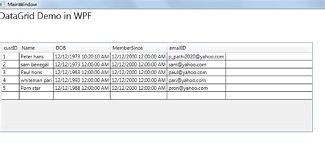 wpf datagrid datatable binding example