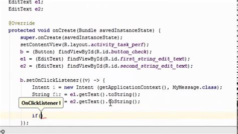 how to swap strings from edittext and check if its same or not the same